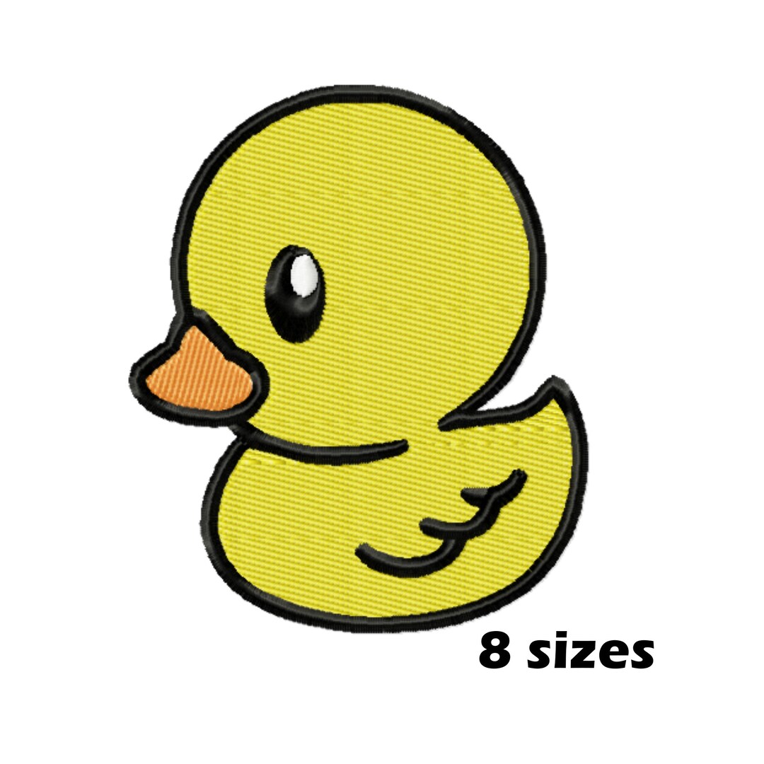 Mini Rubber Duck Embroidery Design, Instant Download 8 Sizes - Etsy
