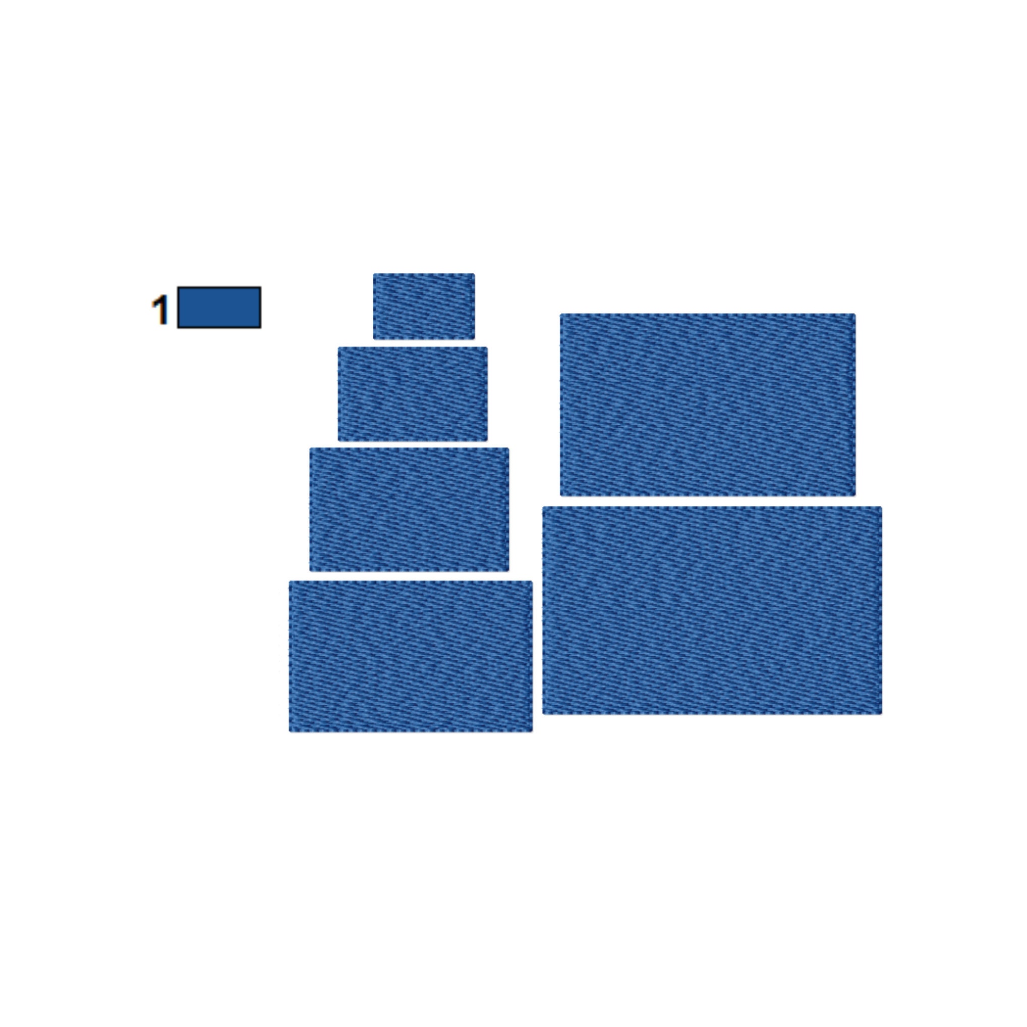 Rectangle Shape Embroidery Designs Instant Download 6 Sizes - Etsy