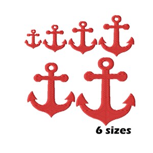 Mini Anchor Embroidery Designs Instant Download 6 Sizes - Etsy