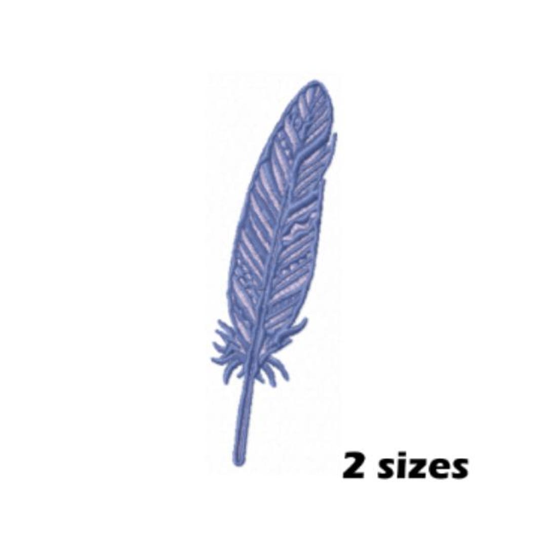 Feather Embroidery Designs, Instant Download - 2 Sizes - Etsy