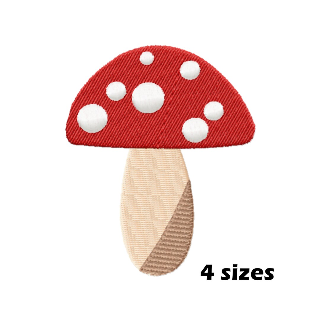 Mushroom Embroidery Designs, Instant Download 4 Sizes - Etsy