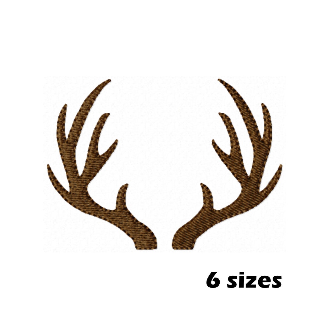 Deer Antlers Embroidery Designs, Instant Download - 6 Sizes - Etsy