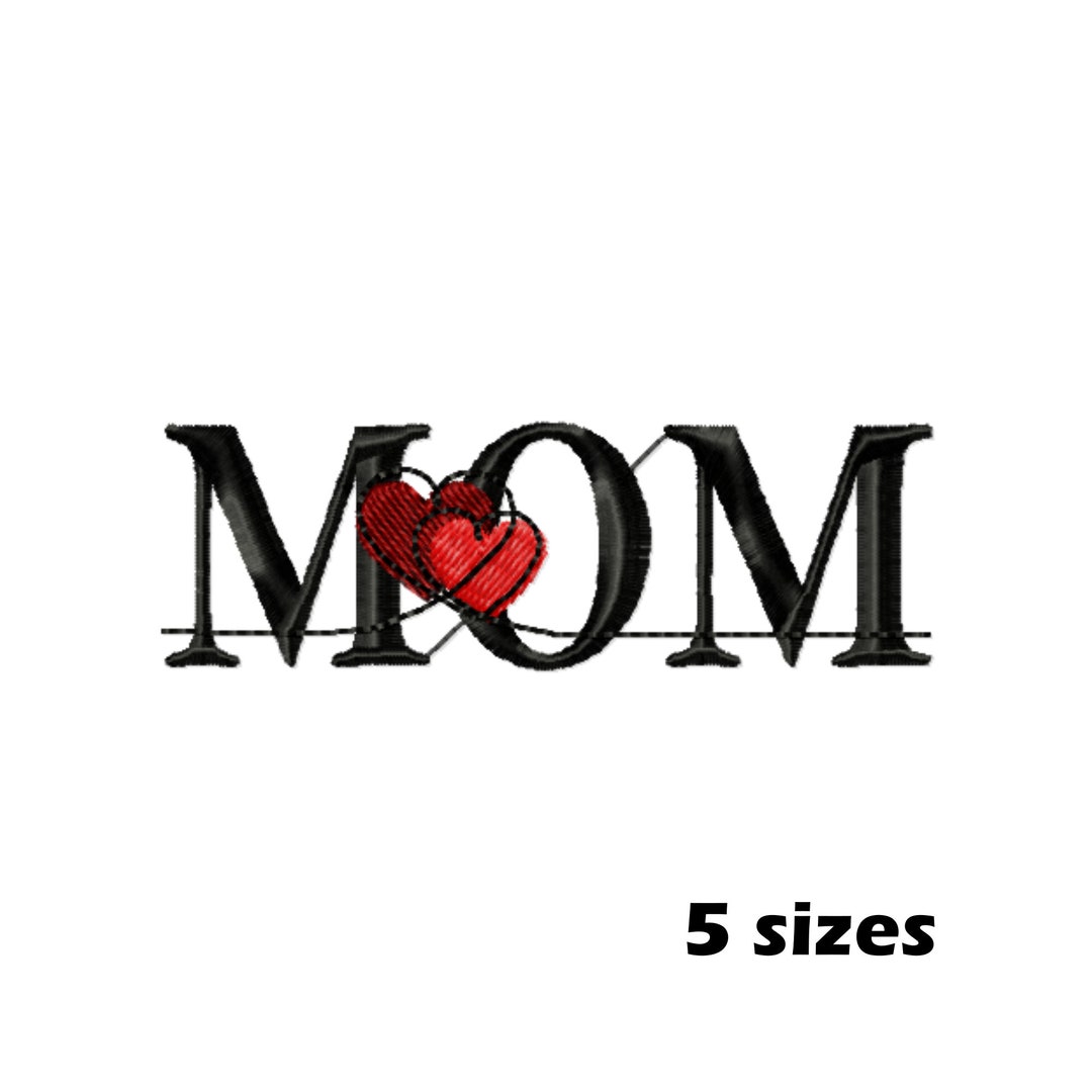 Mom Linework Embroidery Designs, Instant Download 5 Sizes - Etsy