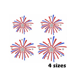Firework Embroidery Designs, Instant Download - 4 Sizes - Etsy