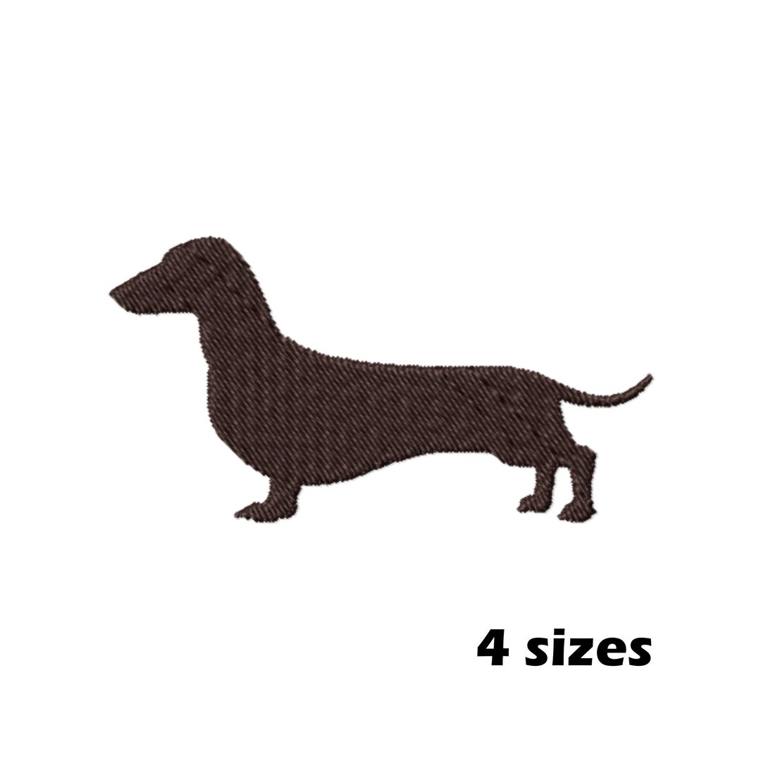 Dachshund Dog Embroidery Designs, Instant Download 4 Sizes - Etsy