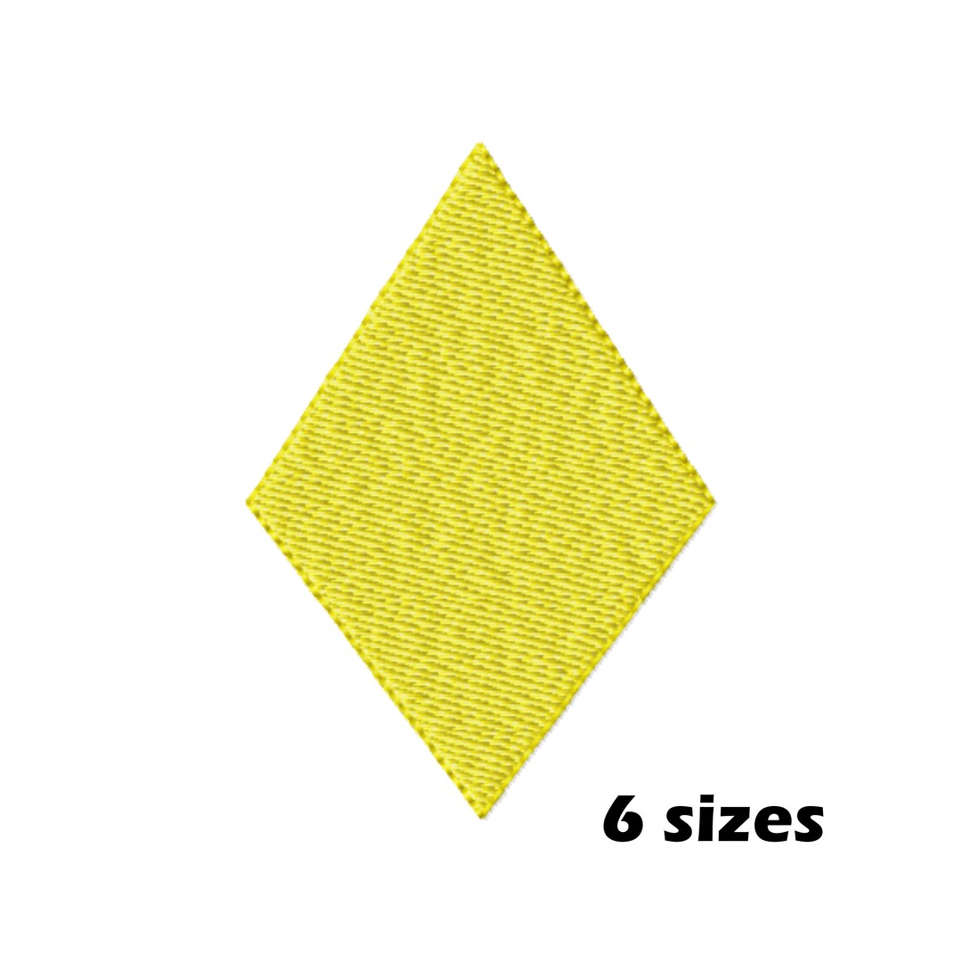Diamond Shape Embroidery Designs Instant Download 6 Sizes - Etsy