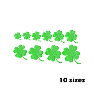 Four Leaf Clover Embroidery Designs, Instant Download - 10 Sizes - Etsy