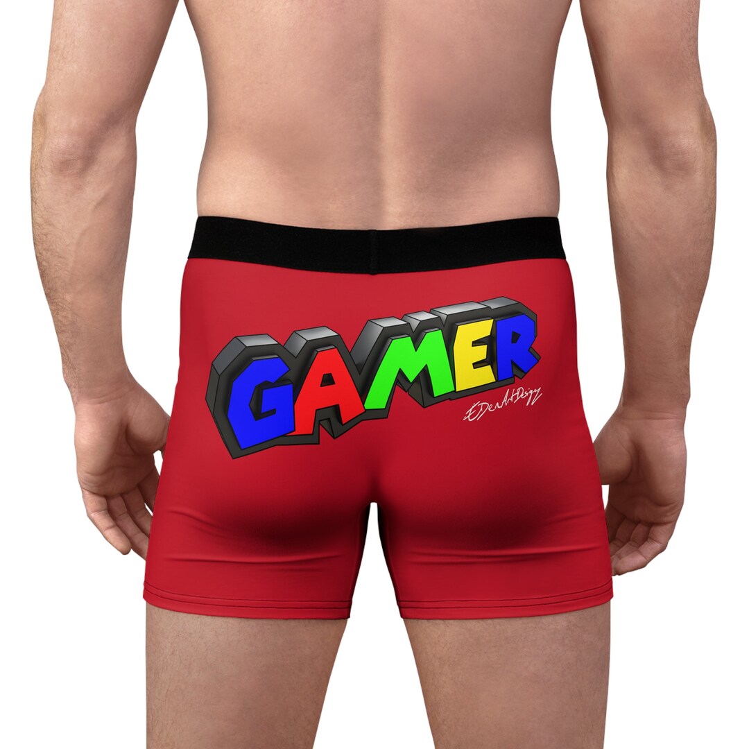 Men's Boxer Red Gamer Boxer for Men Boxer Underwear - Etsy