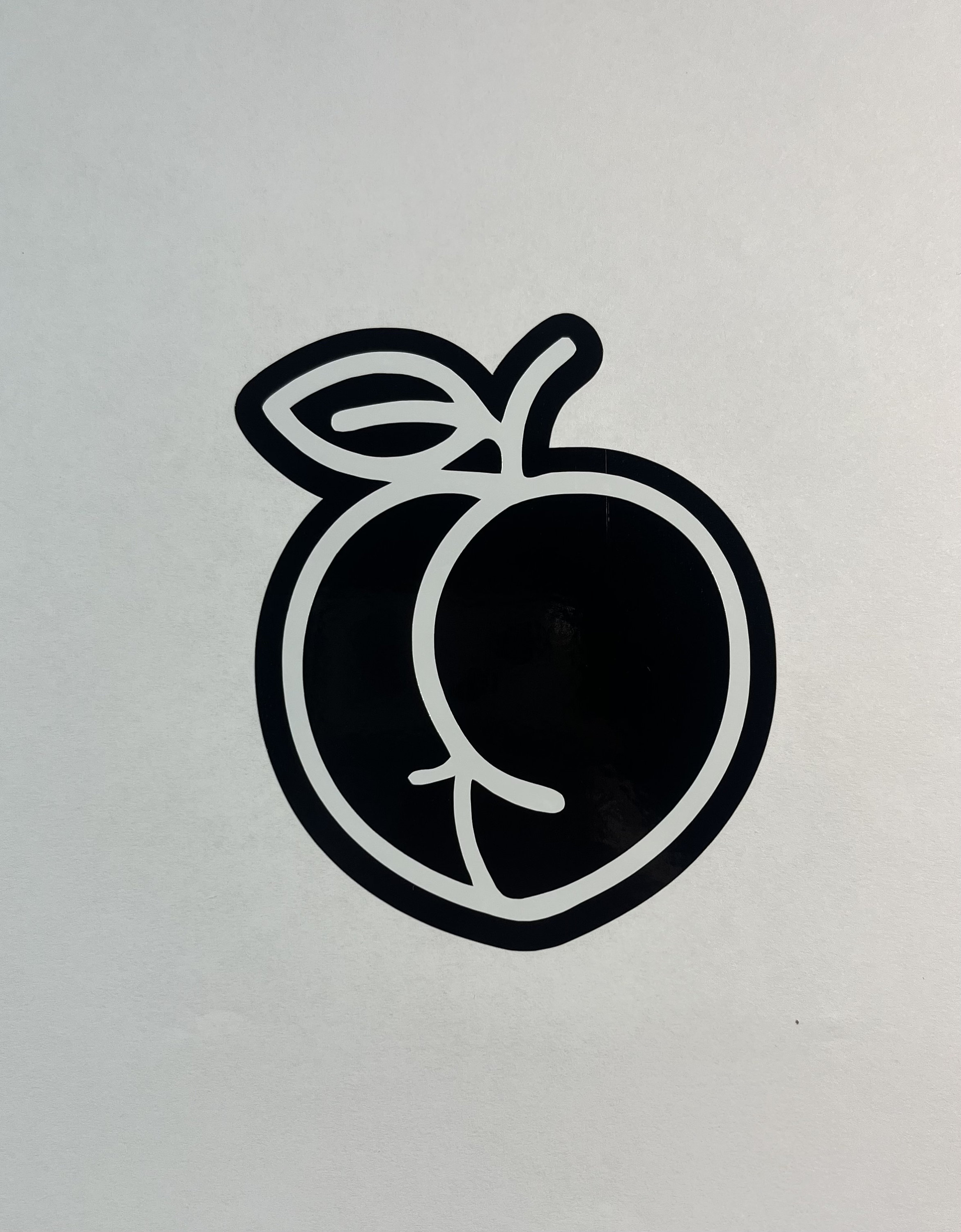 Peach Emoji Sticker - Etsy
