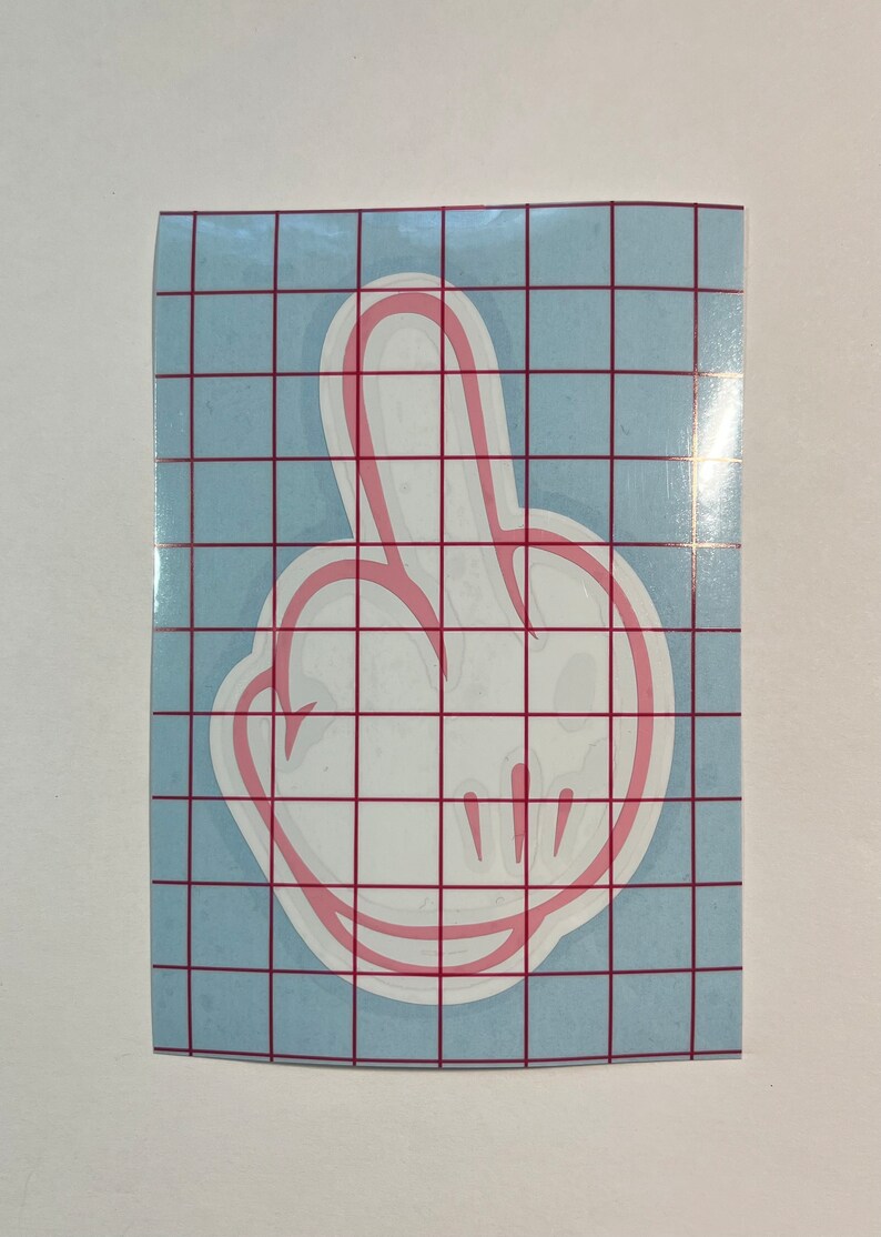 Middle Finger Sticker - Etsy