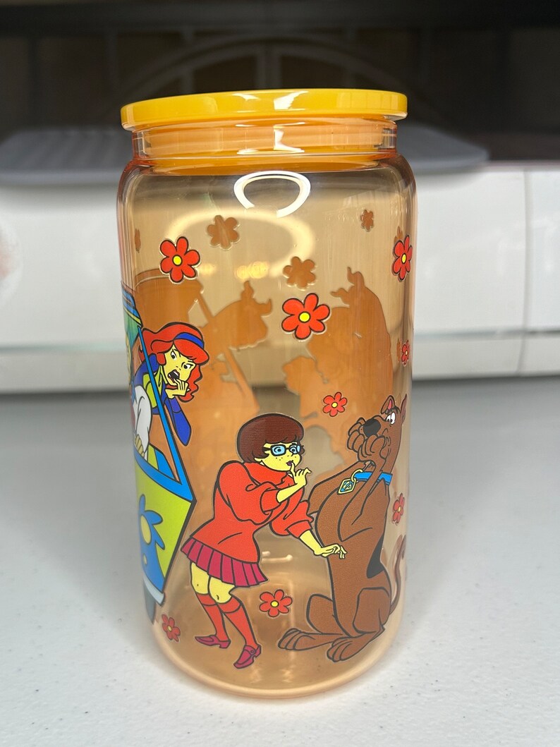 16oz Scooby Doo Glass Cup - Etsy