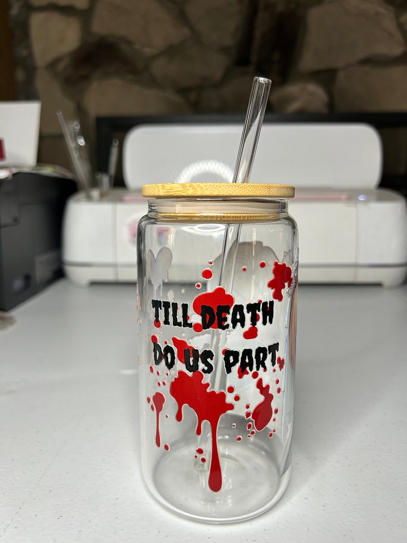 16oz Chucky & Tiffany Glass Cup - Etsy