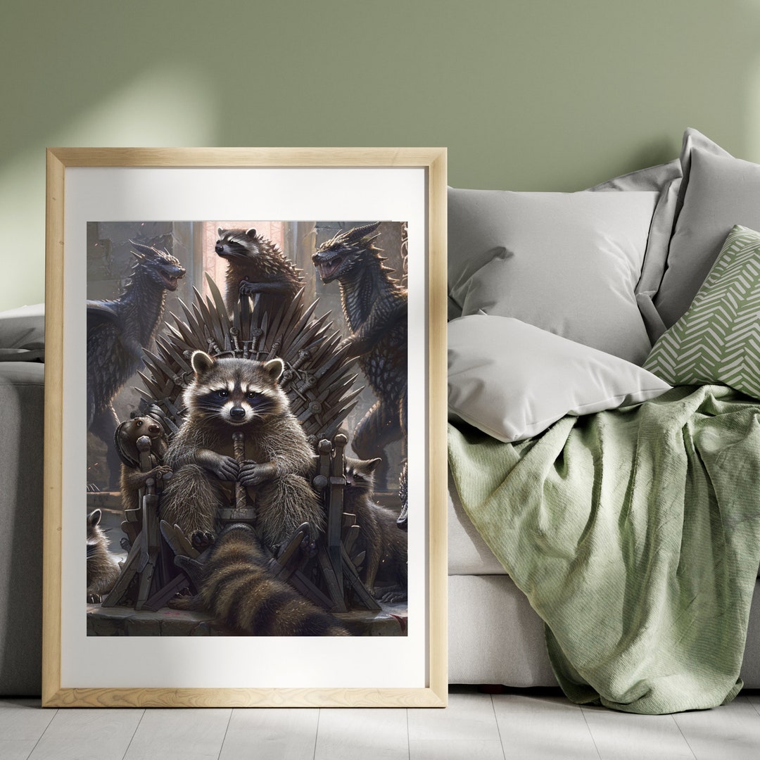 Raccoon Inspired House of the Dragon PNG Art Funny Raccoon PNG Funny ...