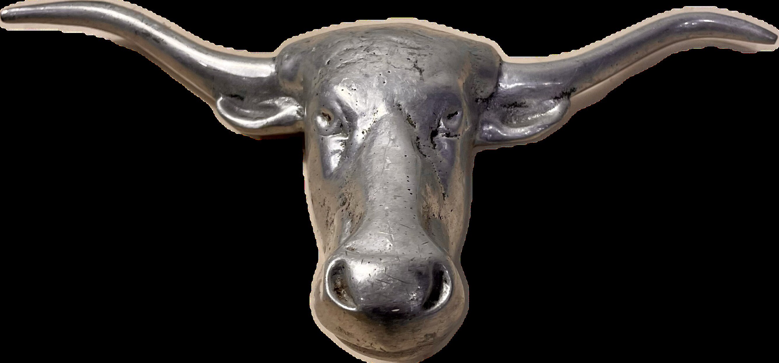 Pewter Longhorn Cattle Head, RARE FIND - Etsy