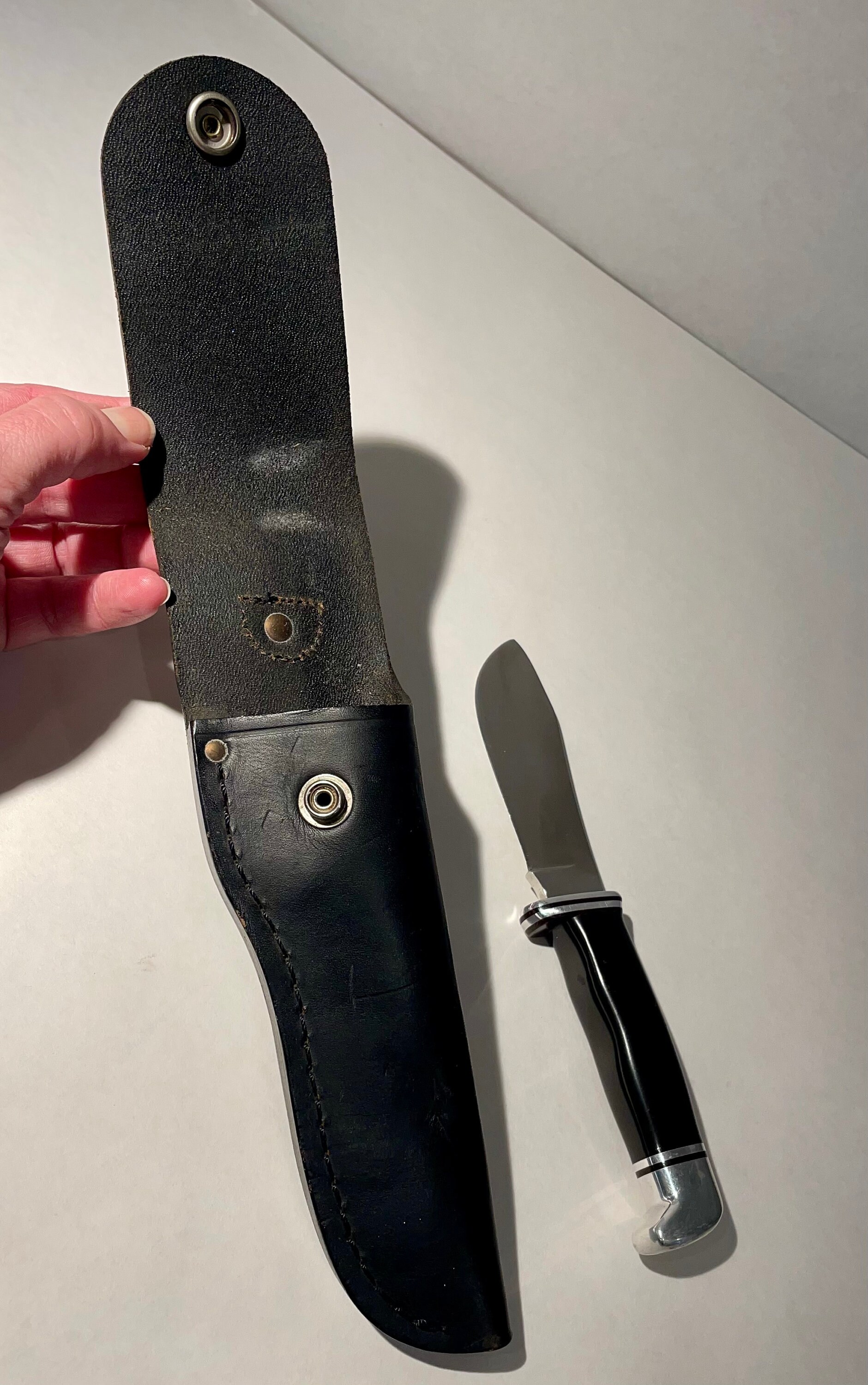 Vintage BUCK Model 103 Skinning/hunting Knife and Sheath. BUCK USA ...