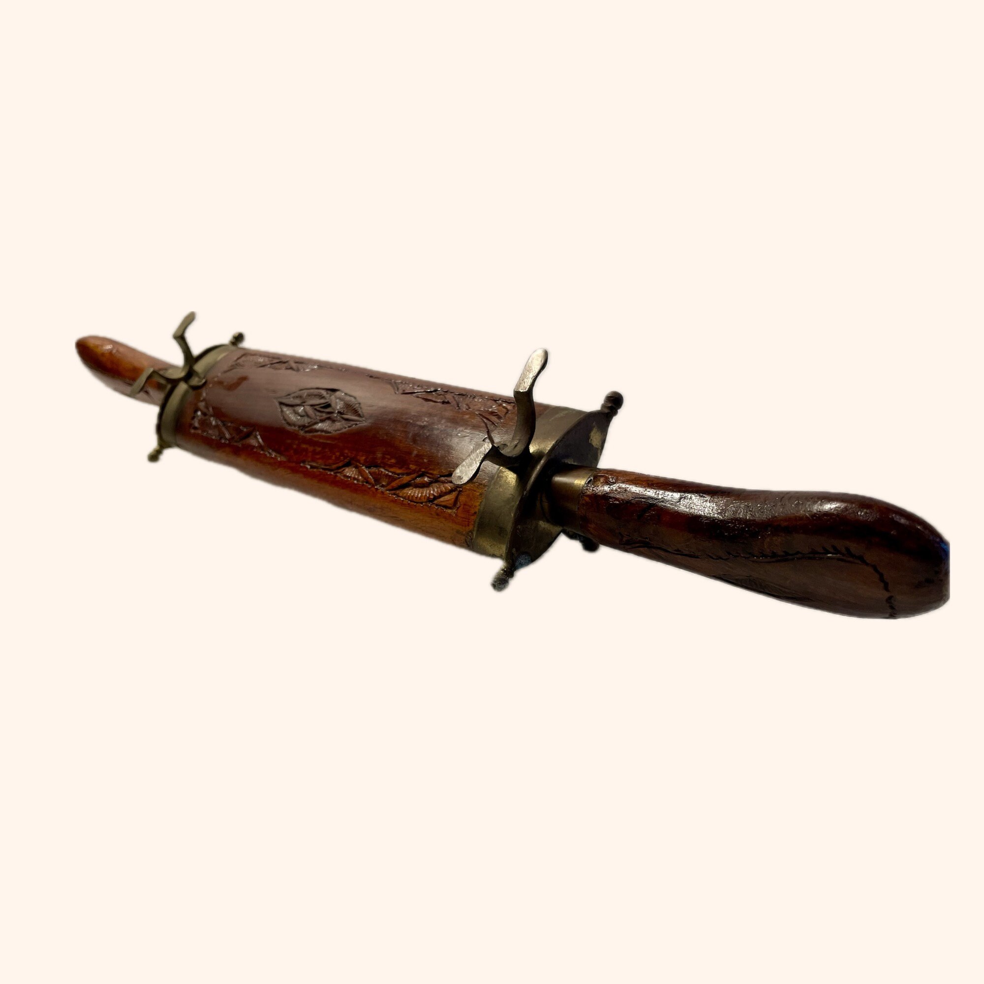 Vintage Indian Carving Set Knife and Fork in Hardwood Case - Etsy