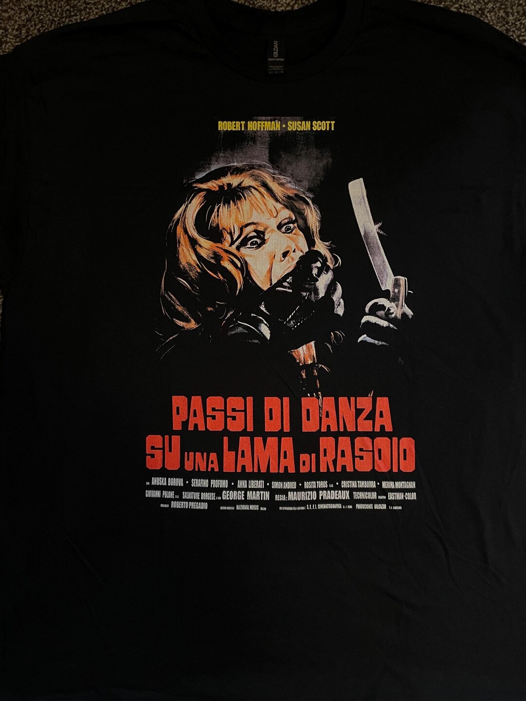 Death Carries a Cane - T Shirt - Various Sizes - Giallo Italian Horror ...