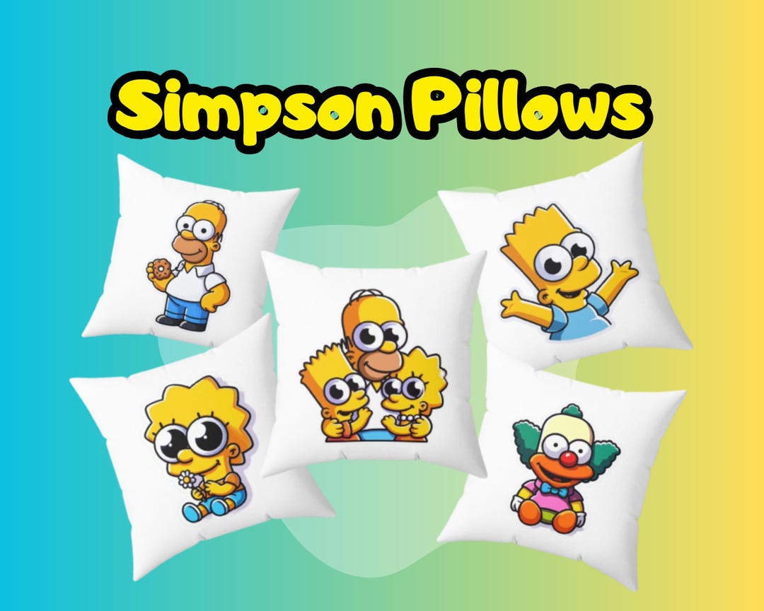 Adorable Simpsons-themed Cushions, Kawaii Simpsons Family Pillows for ...