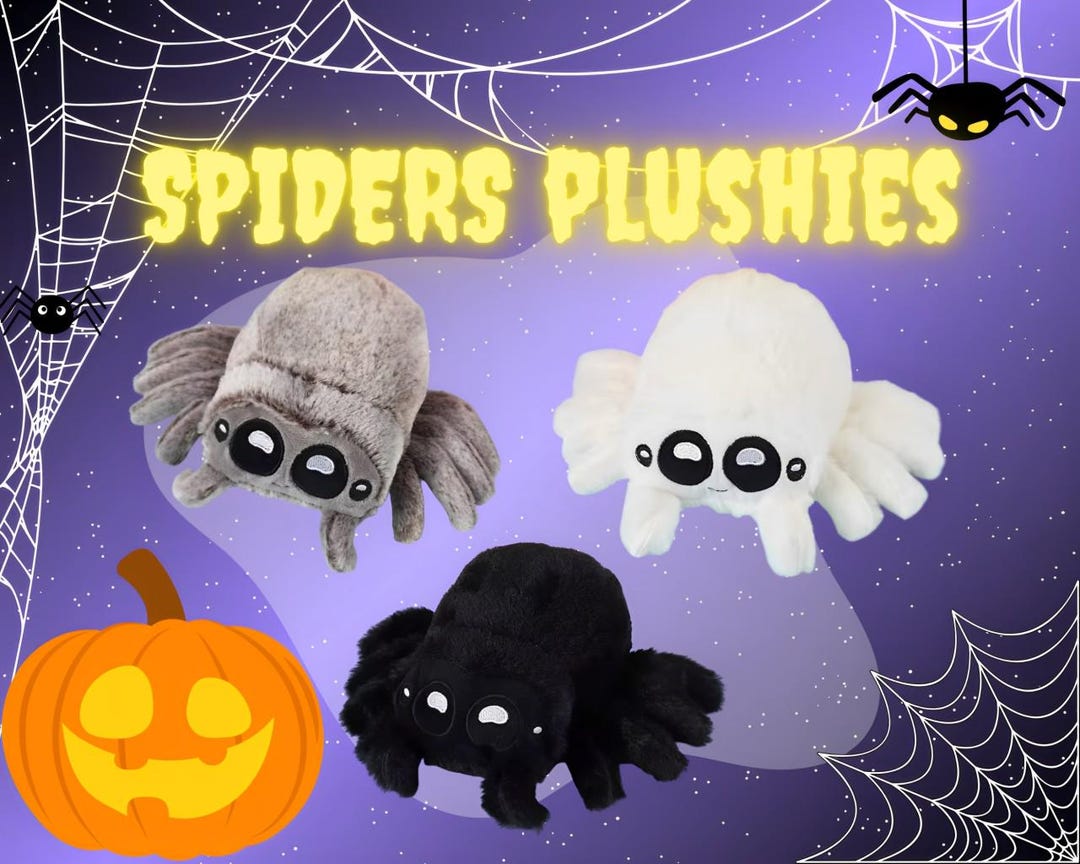 3 Lucas Friend Spider 18 X 12 X 11 Cm, Kawaii Halloween Spider Plushies ...