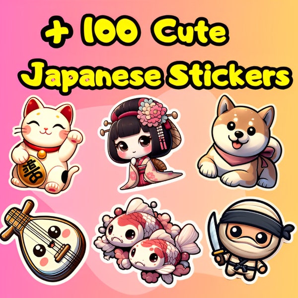 Japanese Sticker Pack - Etsy
