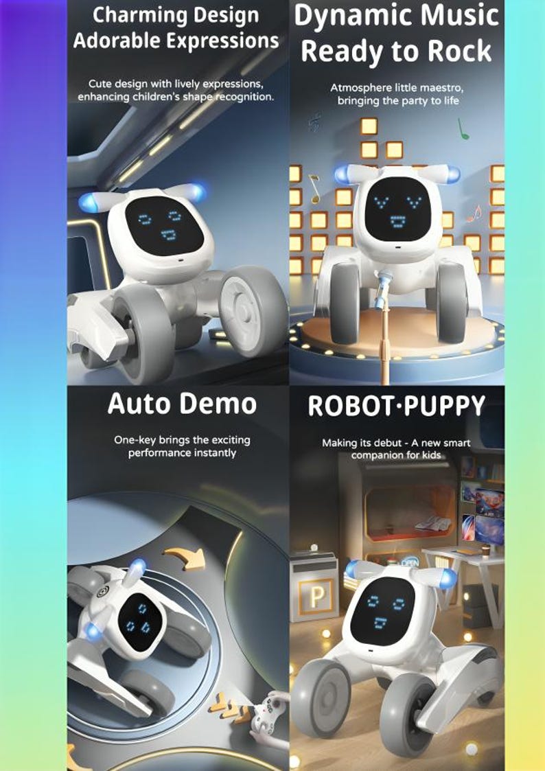 Interactive Dog Robots, Dogs in 2 Colors, Fun Colors, Adorable and ...
