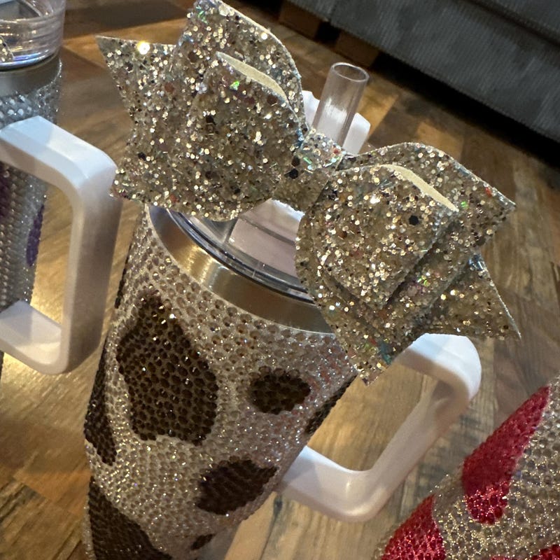 Bedazzled Bow Tumbler - Etsy