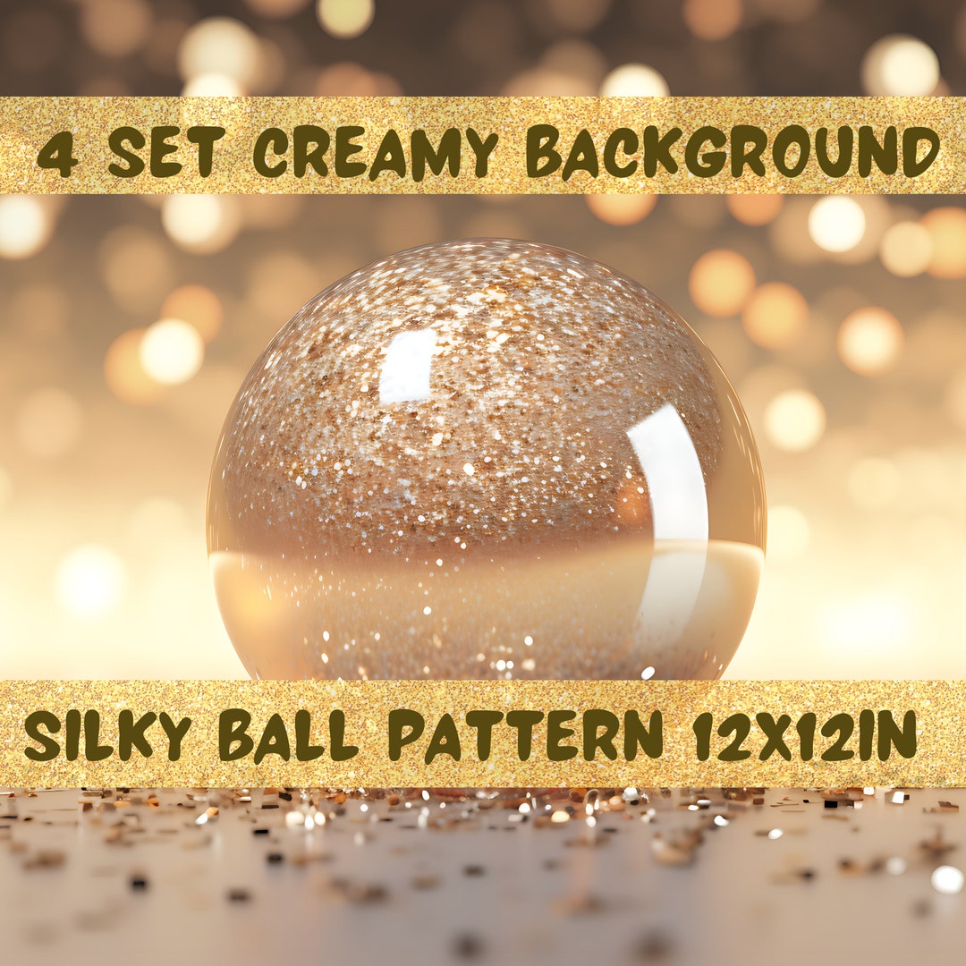 4-set Silky Ball Pattern With Creamy Background Creamy - Etsy