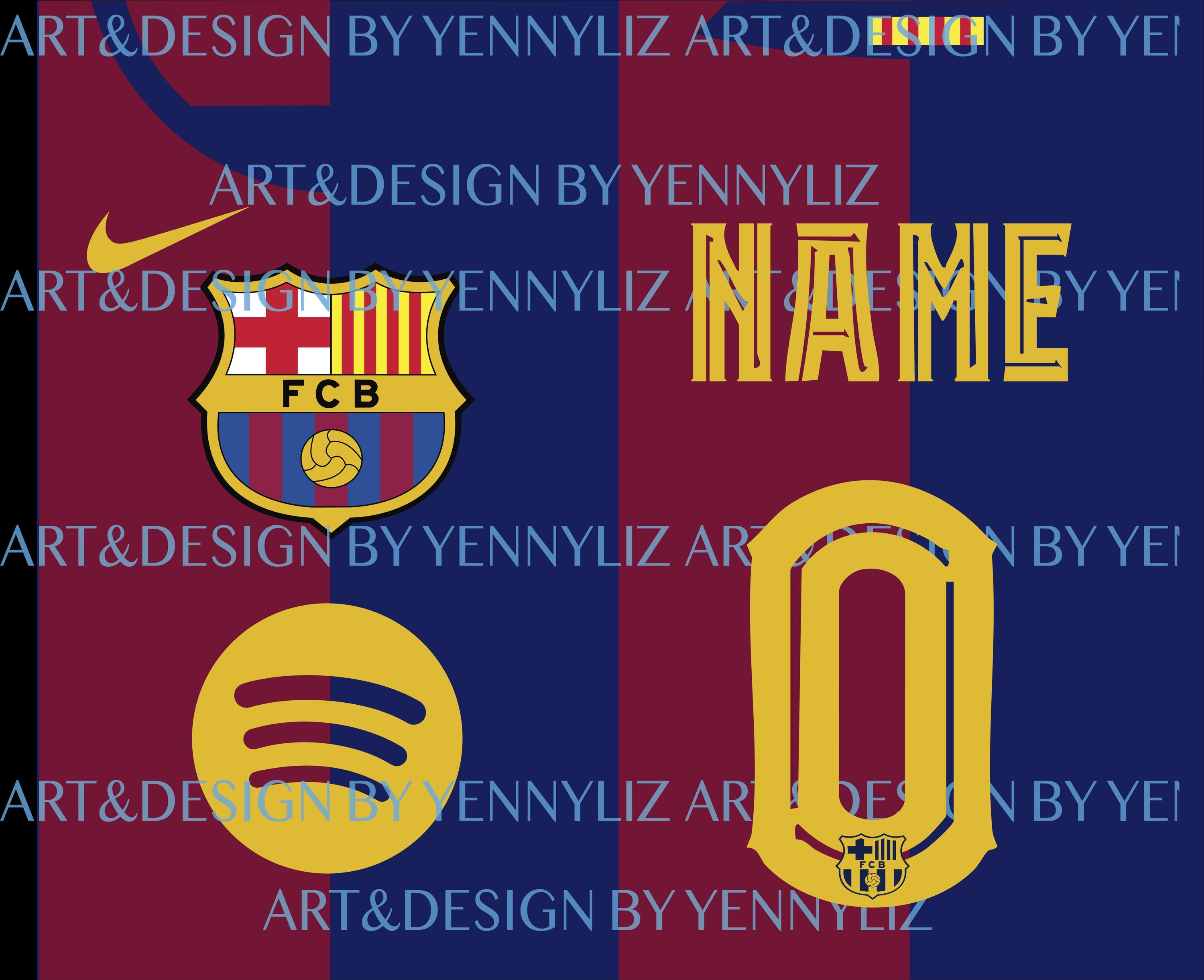 Barcelona 2025 Jersey Template Personalized | Custom Digital Design ...