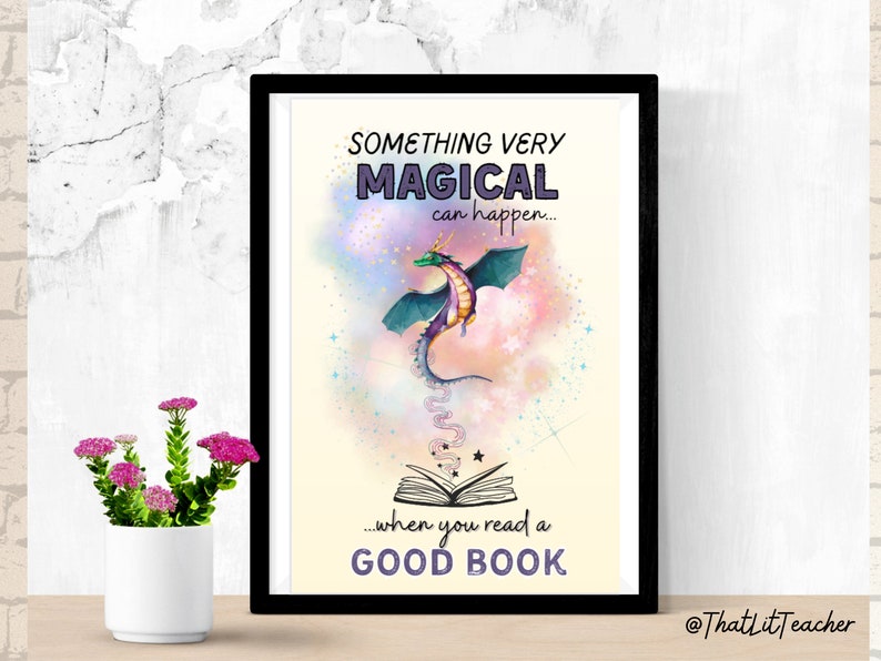 Magical Poster 20x30 Printable Instant Download Book Nook Library ...