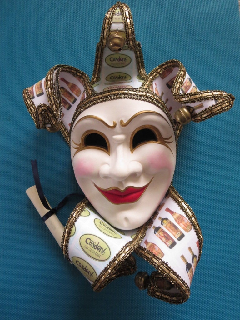 Authentic Venetian Jester Ceramic Face Wall Mask Handmade in - Etsy
