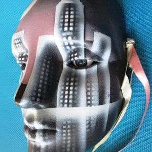 Ceramic Face Wall Mask, Unique Vintage, Hand Painted Wall Decor - Etsy