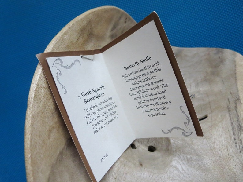 Hibiscus Wood Novica Wall Mask, Indonesian, Bali Hand Carved and ...