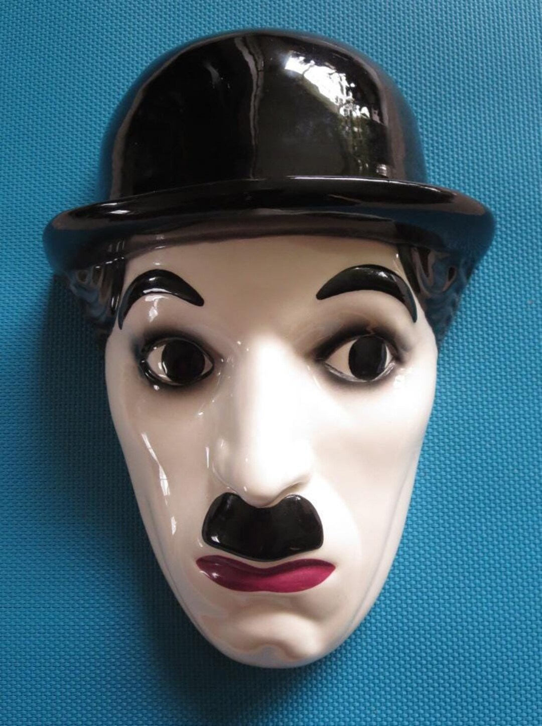Clay Art Ceramic Wall Mask, Charlie Chaplin Decorative Wall Hanging - Etsy