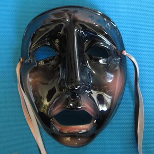 2 Clay Art Ceramic Wall Masks, Comedy and Tragedy Wall Decor - Etsy