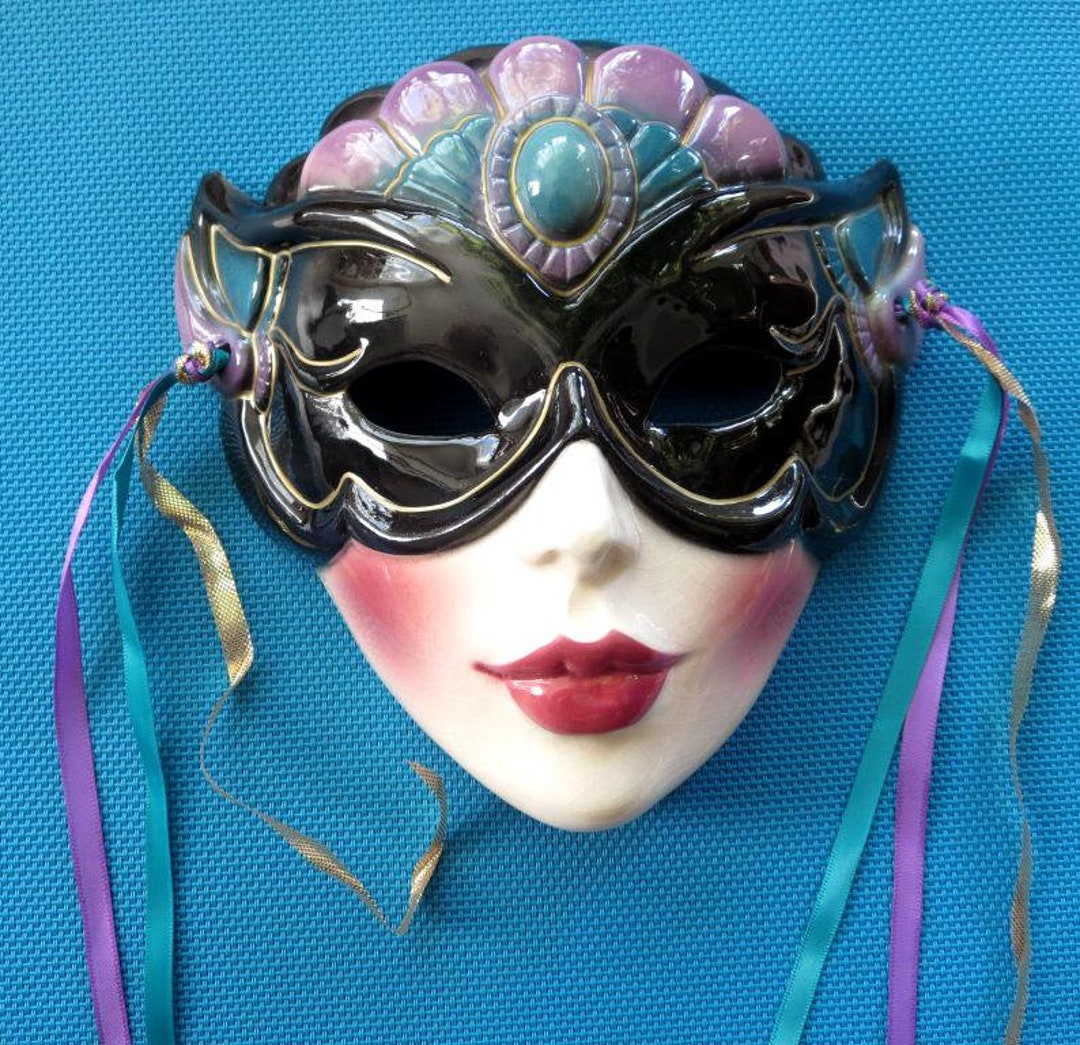 Clay Art Ceramic Face Wall Mask, Art Deco Style Wall Decor, RARE - Etsy