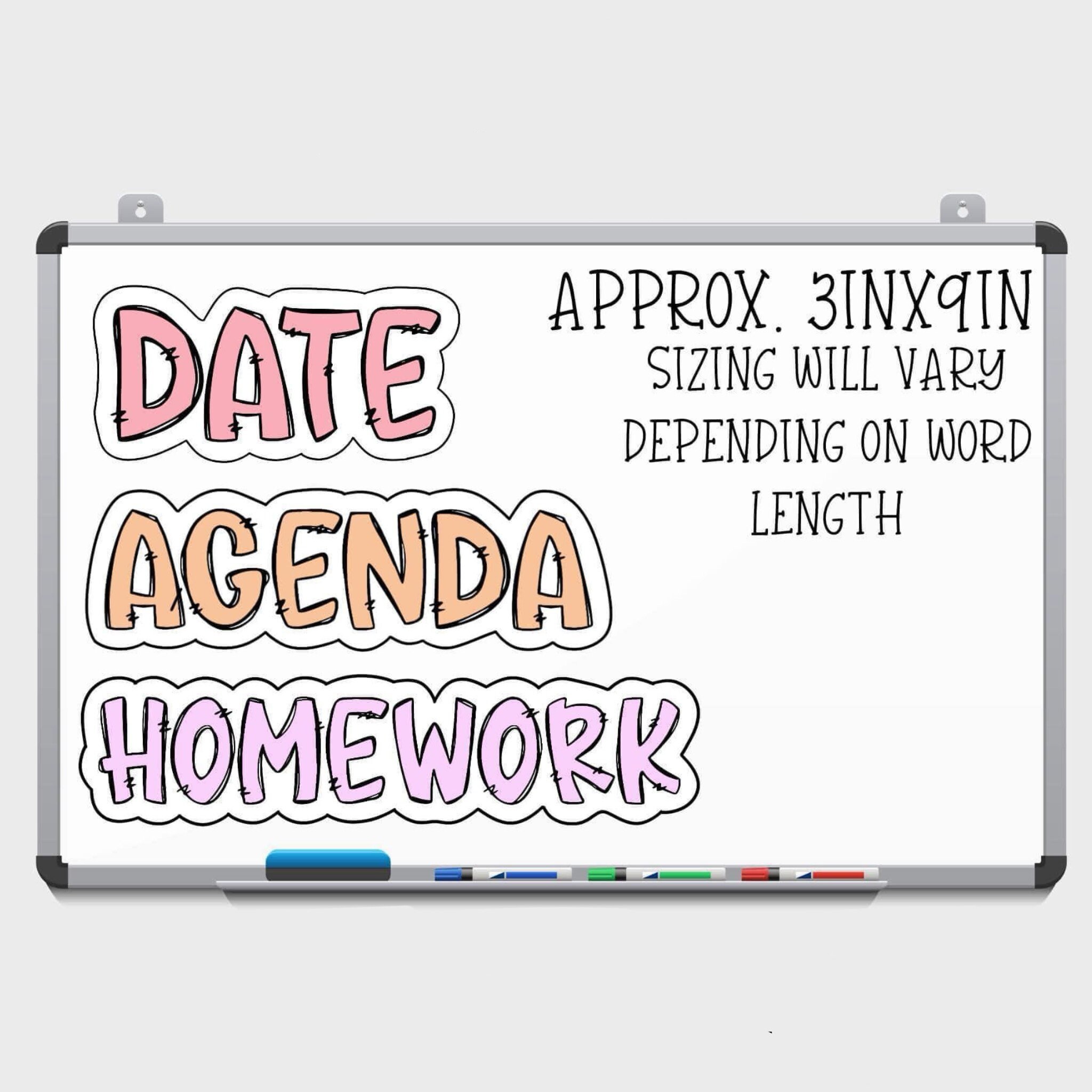 3 Custom Whiteboard Magnets Pastel Color Classroom Decor Decorations ...