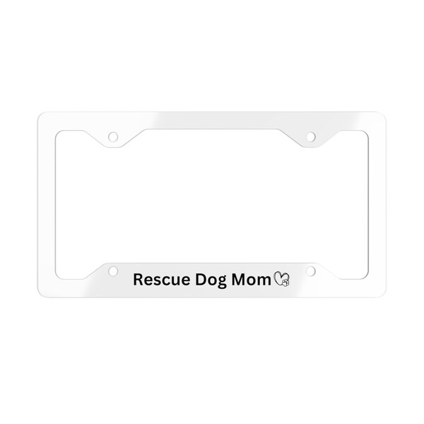 Rescue Dog License Plate Frame - Etsy