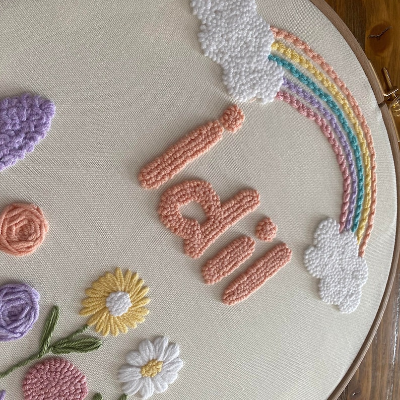 Punch | Punch Needle | Personalized Wall Hanging Decor | Punch Needle ...