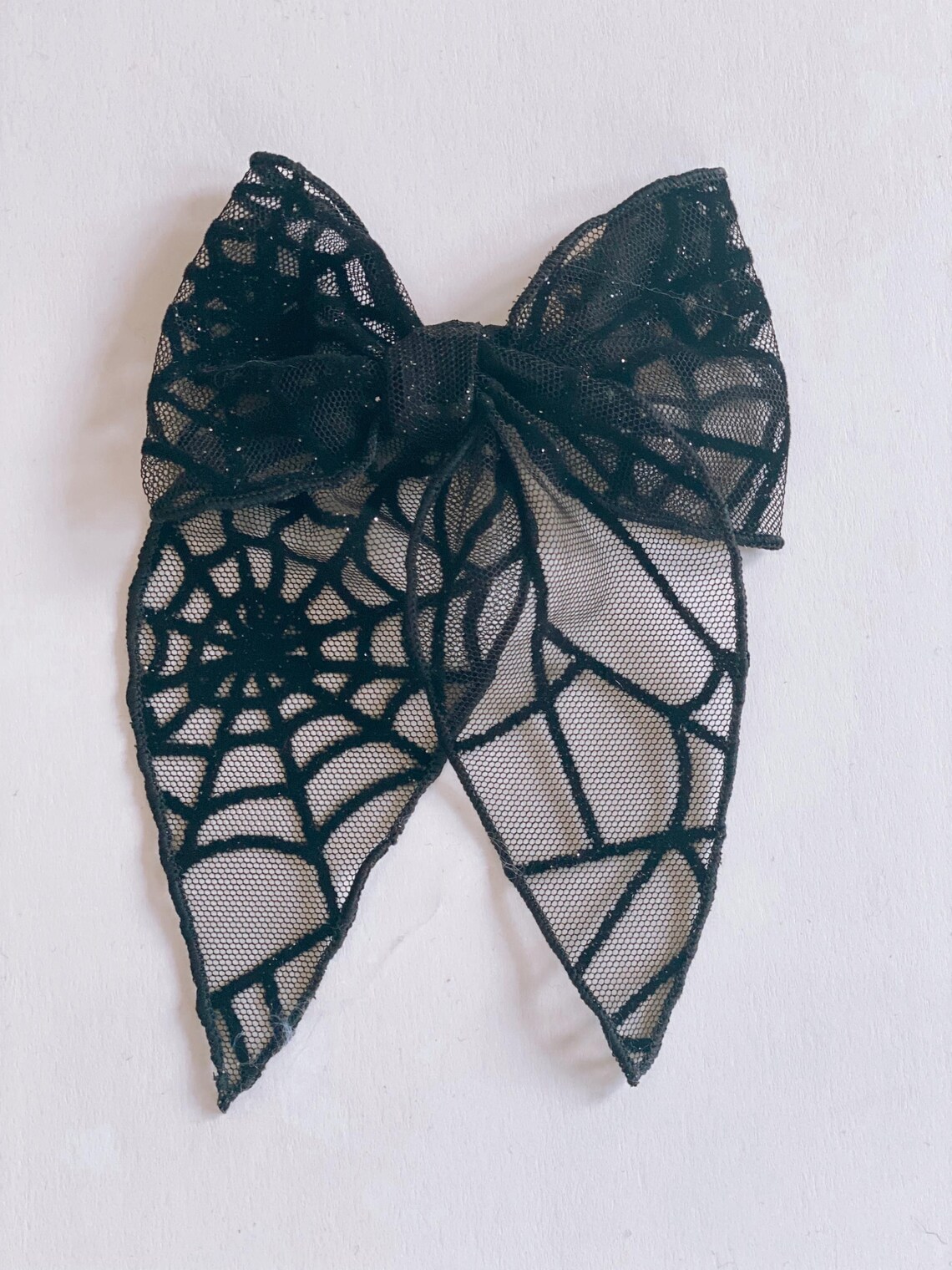 Halloween Spider Web Hair Bow, Spider Web Bow for Girl, Halloween Hair ...