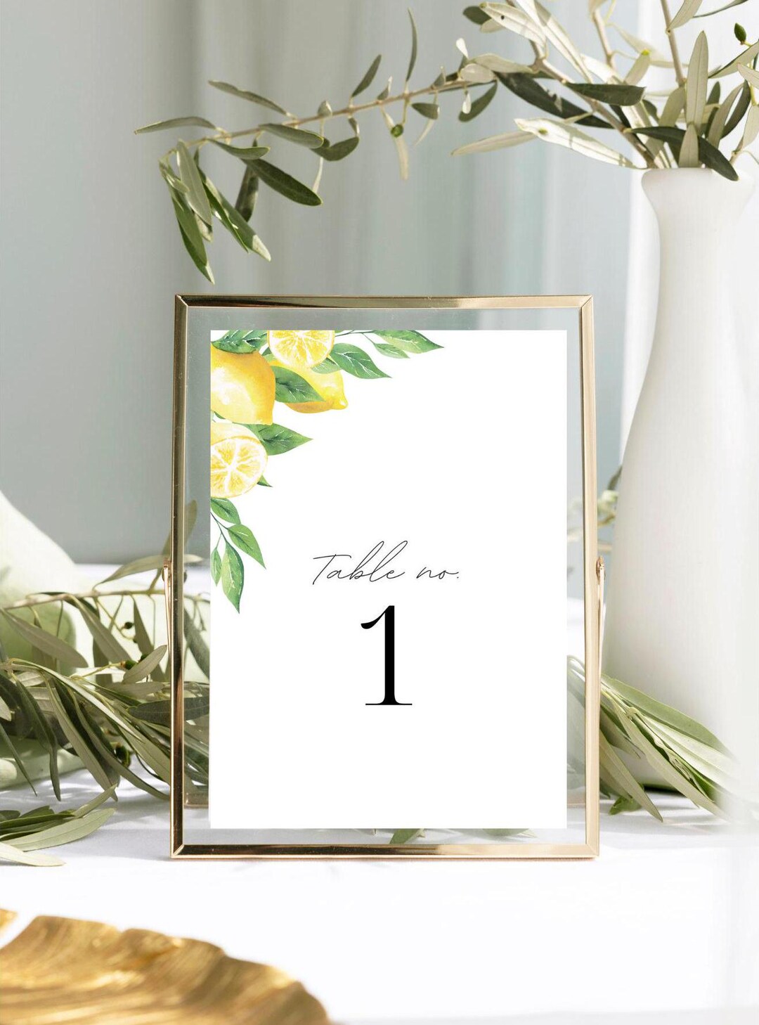 Printable Lemon Table Numbers, Lemon Table Number, Wedding, Shower ...