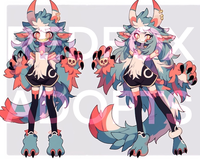 Furry Character- Original Fursona Character- Unique One of a Kind ...