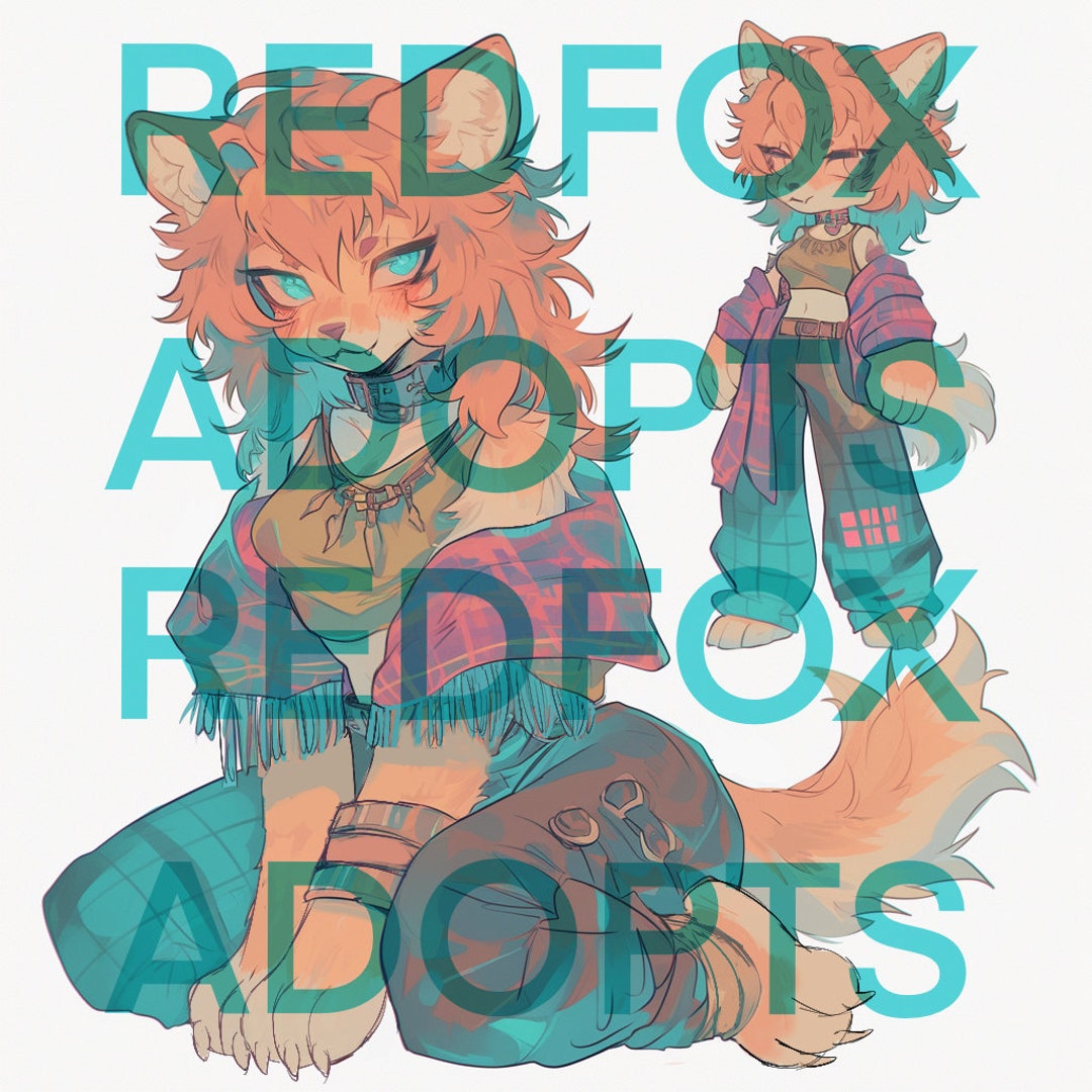 Furry Character- Original Fursona Character- Unique One of a Kind ...