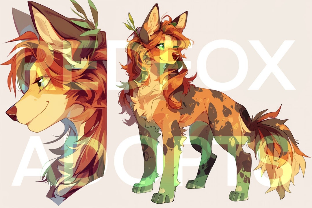 Furry Character Original Fursona Character Unique One of a Kind ...