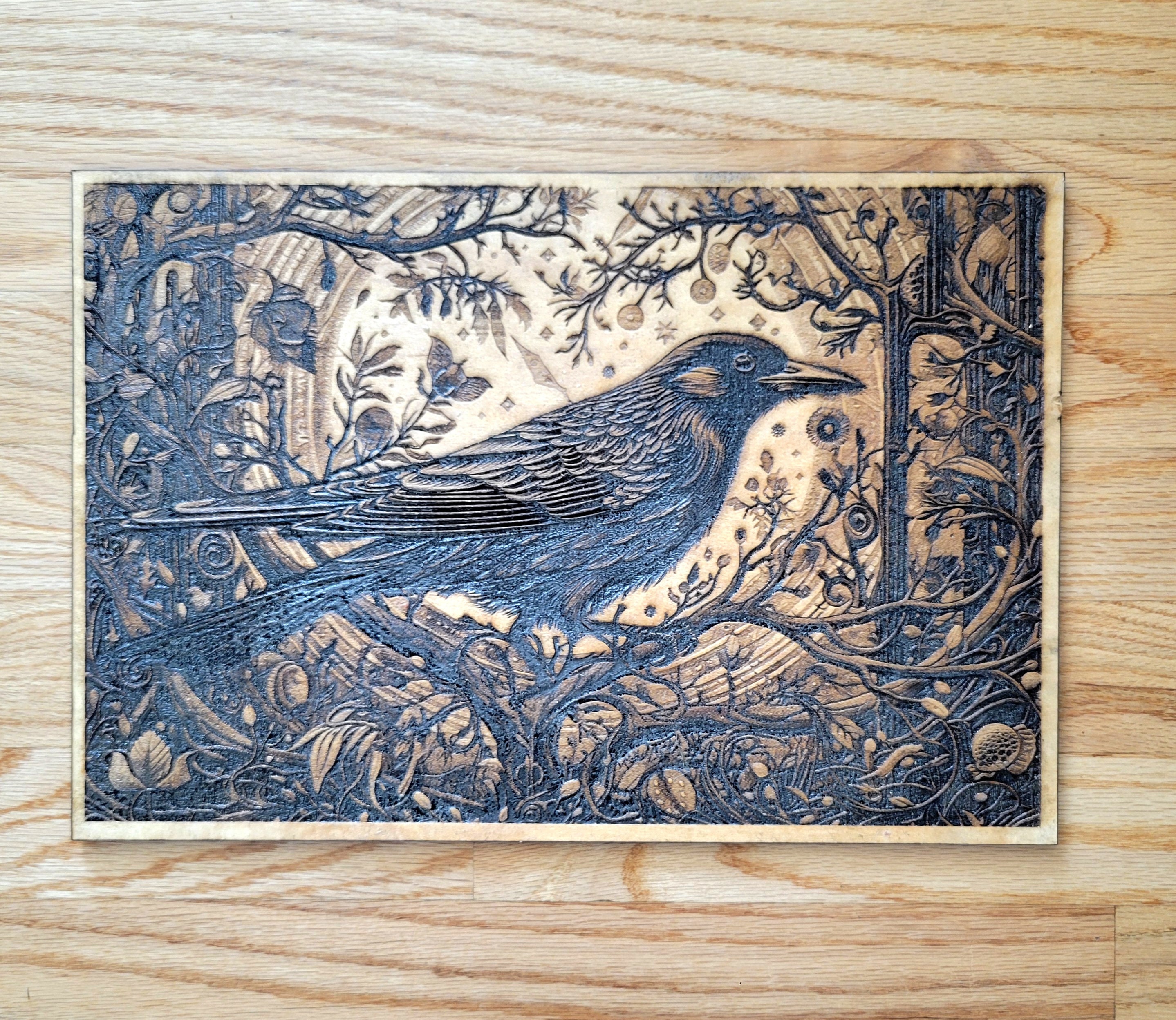 Laser Cut "raven" Wall Hanging - Etsy