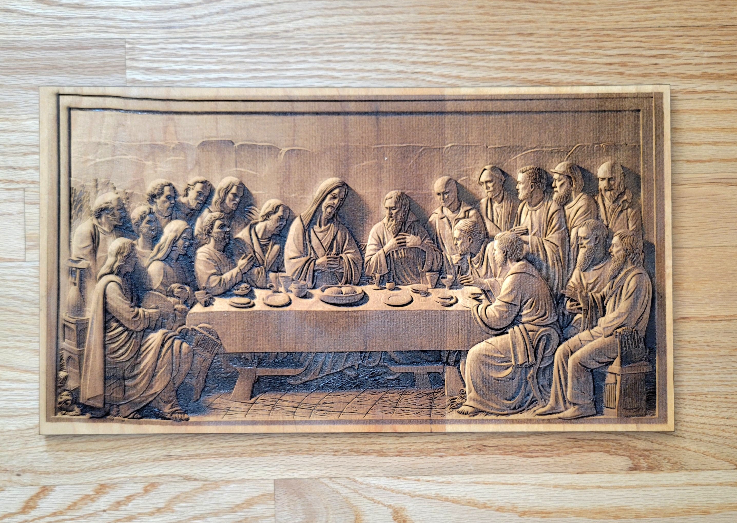 Laser Cut "the Last Supper" Wall Hanging - Etsy
