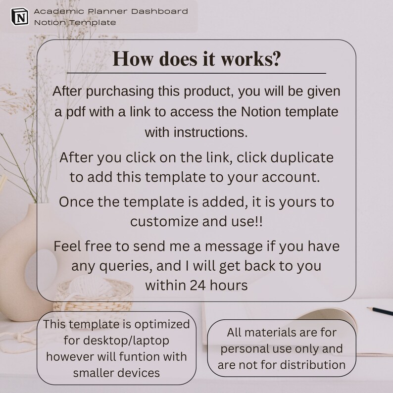 Notion Template College Student, Academic Planner Dashboard, Note ...