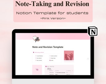 Notion Template College Student, Note-taking and Revision Checklist ...