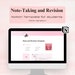 Notion Template College Student, Note-taking and Revision Checklist ...