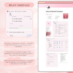 Notion Template College Student, Note-taking and Revision Checklist ...
