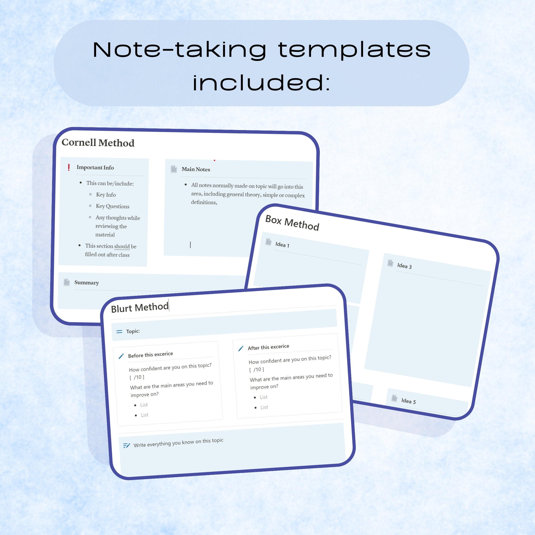 Notion Template College Student, Note-taking and Revision Checklist ...